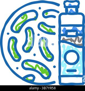 bacteria aquarium fish color icon vector illustration Stock Vector ...