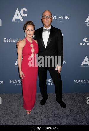 L-R: Karen Giberson, Frank Zambrelli during the Accessory Council ...