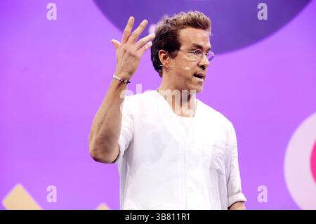 Ryan Reynolds beim OMR Festival 2025 in den Messehallen. Hamburg, 06.05.2025 *** Ryan Reynolds ...