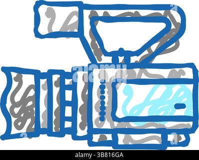 camcoder video production film color icon vector illustration Stock ...