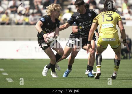 BlackRams' Isaac Lucas during the 2024-25 Japan Rugby League One match ...