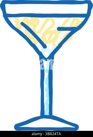 gimlet cocktail glass drink color icon vector illustration Stock Vector ...