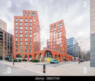 London, England, UK - Cadence residential tower by Alison Brooks ...