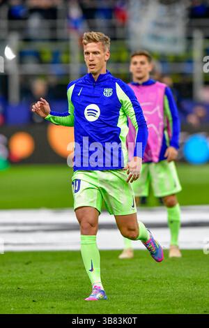 FC Barcelona player (20) Dani Olmo celebrates his score during LaLiga ...