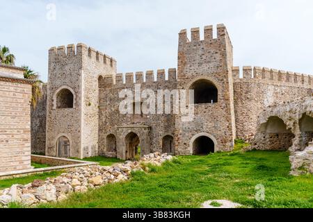 Stone walls of Mamure Castle on Mediterranean coast Stock Photo - Alamy