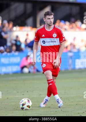Chicago Fire Forward Hugo Cuypers (9) and Philip Zinckernagel (11) seen ...