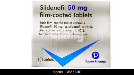 Sildenafil 50mg film-coated tablets - generic viagra - photo against ...