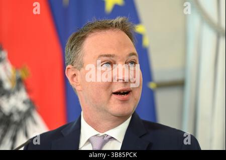 Vienna, Austria. 07th May, 2025. Press foyer after the Council of ...