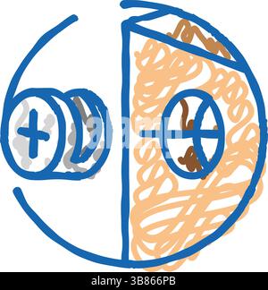 insert screw fast mounting assembly furniture isometric icon vector ...