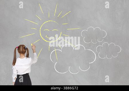 Schoolkid or preschooler learn. Education, school, technology and ...