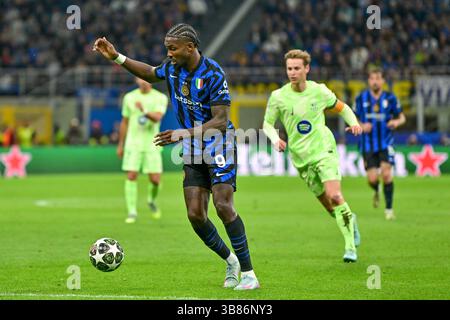 Marcus Thuram of Inter seen during the UEFA Champions League match ...