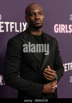 Loic Mabanza attends Girls5eva by Netflix premiere in Paris Theater in ...