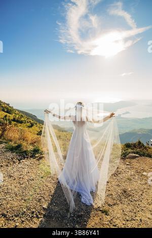 Happy beautiful nice girl dancing while listening music with headphones ...