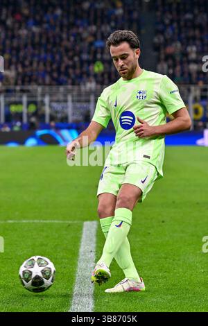 FC Barcelona player (24) Eric Garcia head shot during trainning session ...