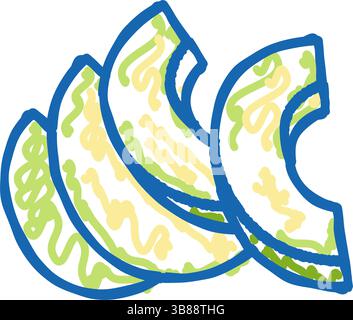 slice bunch of avocado green color icon vector illustration Stock ...