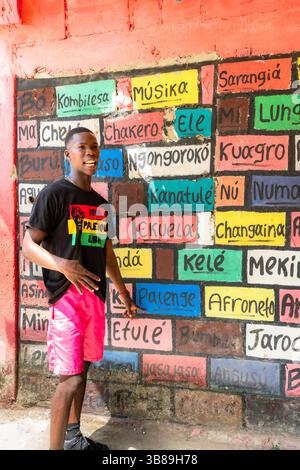 Colombia, Palenque - April 15, 2025: Young Afro-Latino guide in San ...