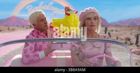 BARBIE 2023 Warner Bros. Pictures film with Margot Robbie Stock Photo ...