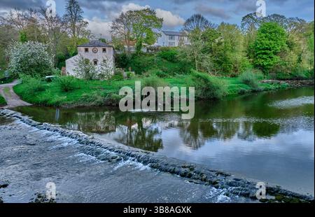 Weir in River Eden at Appleby-in-Westmorland Stock Photo - Alamy