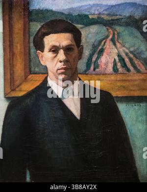 The 'Self-Portrait' by Hungarian artist Czigány features a direct and ...