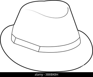 Detailed technical fashion illustration of men’s jeans showing front ...