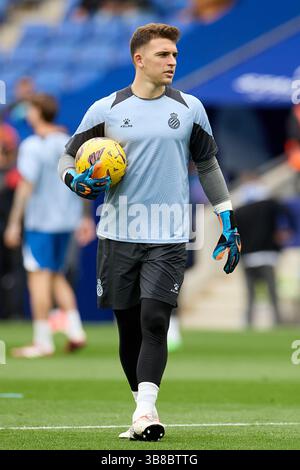Angel Fortuno of RCD Espanyol during the Copa Catalunya Final match ...