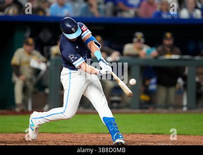 Kansas City Royals' Adam Frazier in action a baseball game, Saturday ...