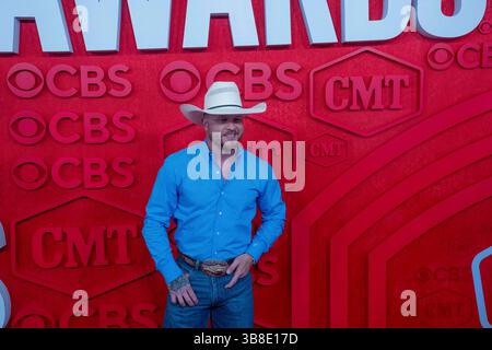 Cody Johnson walks the red carpet before the “The 59th Annual CMA ...