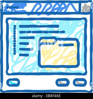 browse folder icon doodle illustration Stock Vector Image & Art - Alamy