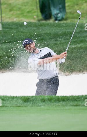 Xander Schauffele hits on the 12th fairway during a practice round for ...