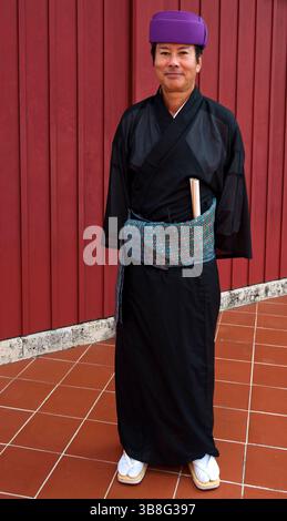 Ryukyuan (Ryukyu Islands indigenous people) dressed in traditional ...