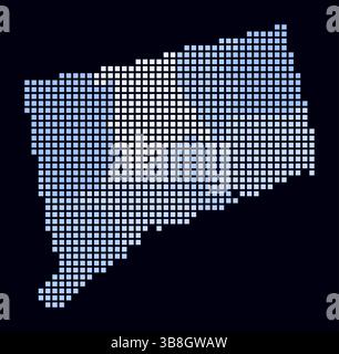 Connecticut dotted map. Digital style map of the state on white ...