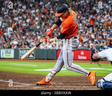 Baltimore Orioles' Gunnar Henderson in action during a baseball game ...
