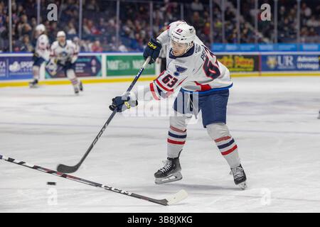 January 20th, 2024: Springfield Thunderbirds defenseman Joseph Duszak ...