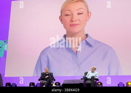 Sascha Lobo und Frank Thelen beim OMR Festival 2025 in den Messehallen. Hamburg, 07.05.2025 ...