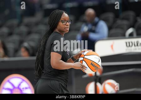 Golden State Valkyries assistant coach Sugar Rodgers enjoying a laugh ...