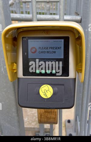 smartcard reader railway station Stock Photo - Alamy