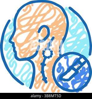 lymph node dissection surgery color icon vector. lymph node dissection ...