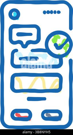 microcopy ux ui design icon doodle illustration Stock Vector Image & Art - Alamy