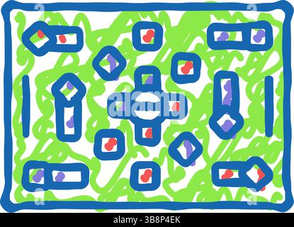 field paintball game icon doodle illustration Stock Vector Image & Art ...
