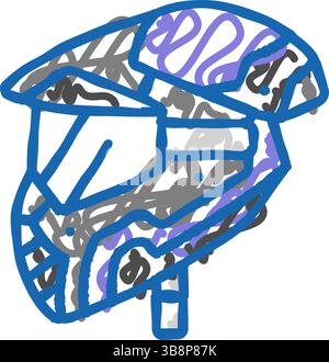 mask paintball game icon doodle illustration Stock Vector Image & Art ...