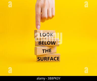 Look below the surface symbol. Concept word Look below the surface on ...
