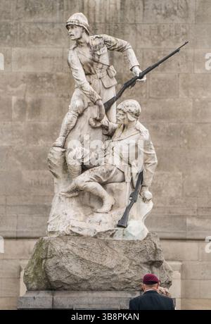 A veterans at the Cenotaph on Paragon Square in Hull, at a memorial ...
