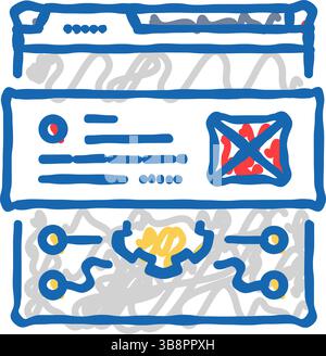 schema markup seo icon doodle illustration Stock Vector Image & Art - Alamy