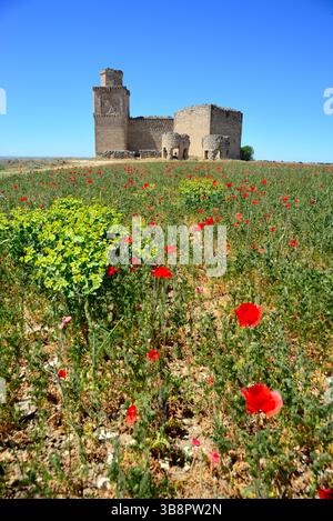 Barcience castle, Spain Stock Photo - Alamy