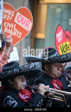 Workers march during May Day rally in the center of Barcelona Stock ...