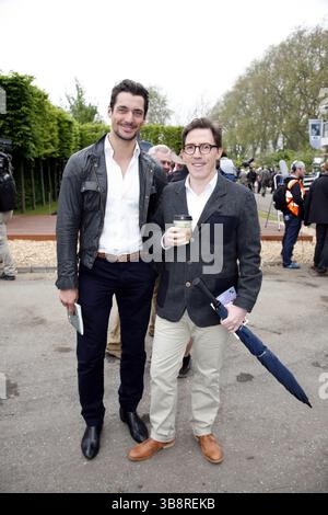 David Gandy and Rob Bryden at the RHS Chelsea Flower Show in London ...