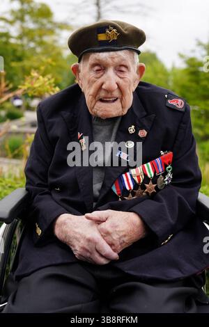 WW2 veteran Donald Rose, 110, at the National Memorial Arboretum, ahead ...