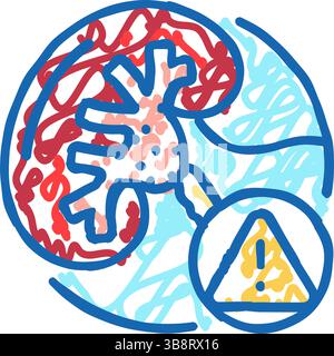 renal failure icon doodle illustration Stock Vector Image & Art - Alamy
