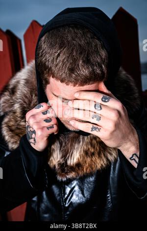 Swedish rapper Yung Lean photographed in Stockholm, Sweden, April 16 ...