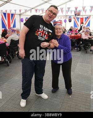 Veterans at a tea party at Erskine Veterans Home in Bishopton ...